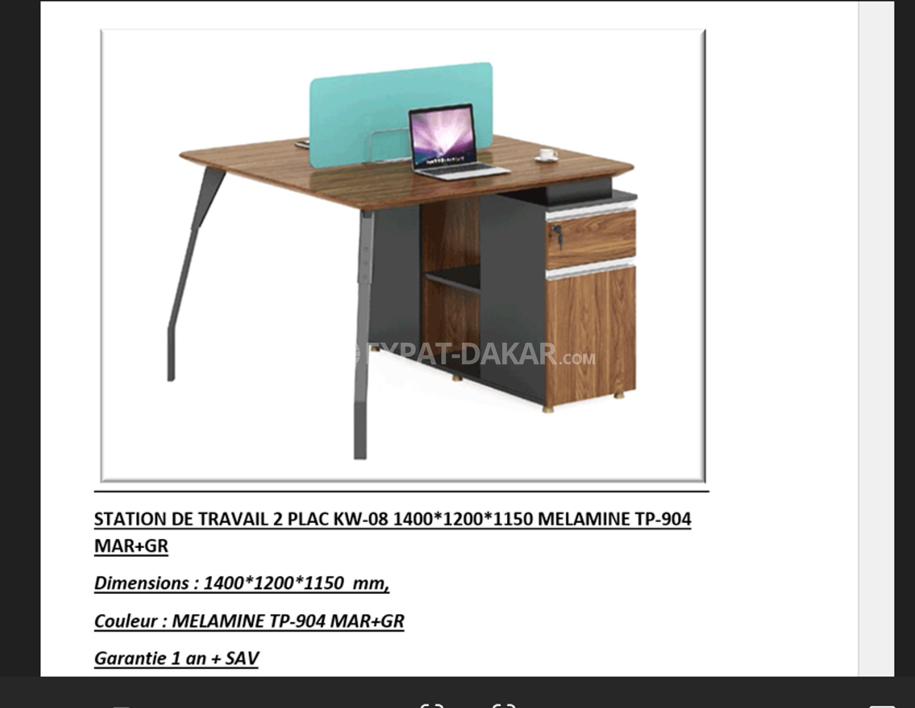 📢 Vente de mobiliers de bureau – Station de travail 2 postes - Sacré ...