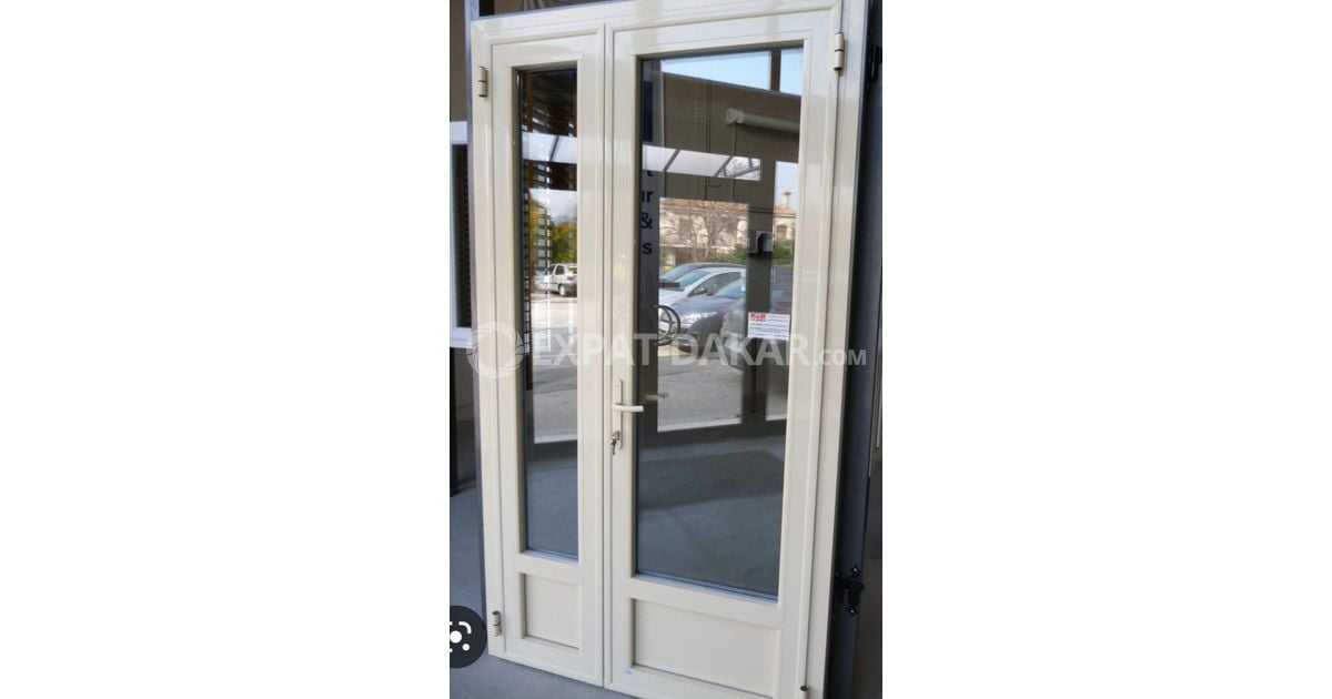 Porte double battants pvc antibruit double vitrage - Nord foire | Expat ...