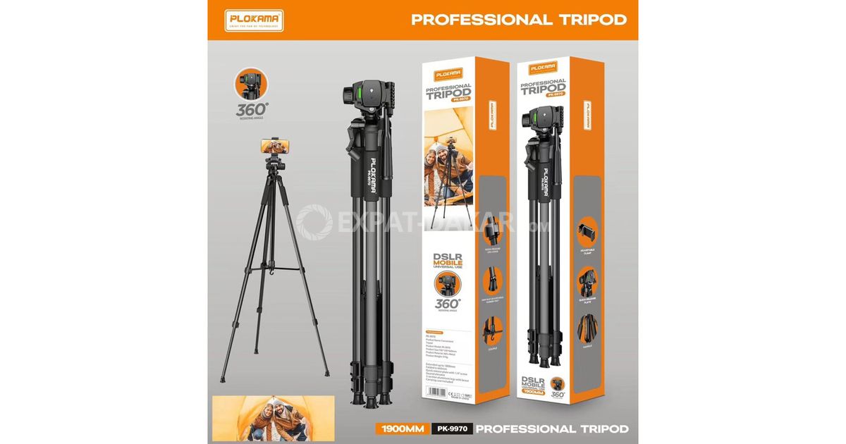 Trépied professionnel Polokama PK – 9950 Pro - Grand-Dakar | Expat-Dakar