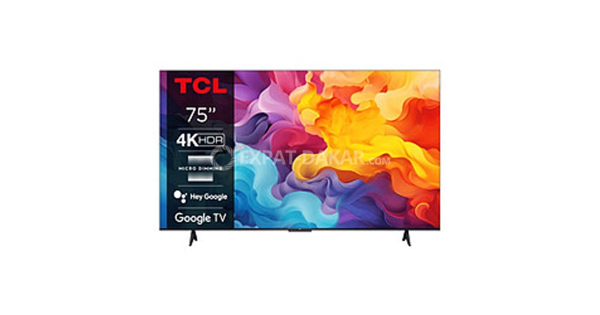 Tcl smart tv 75 pouces WiFi 4K USB UHD - Plateau | Expat-Dakar