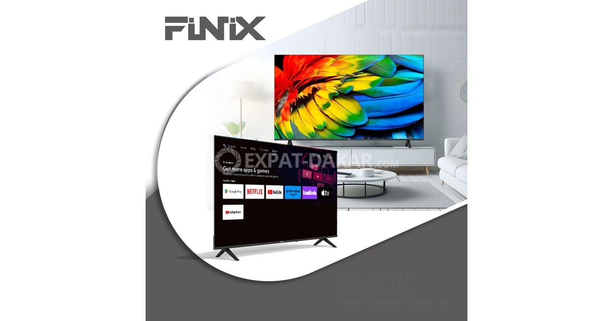 SMART TV FINIX 43 POUCES WIFI 10.8CM - Keur Massar | Expat-Dakar