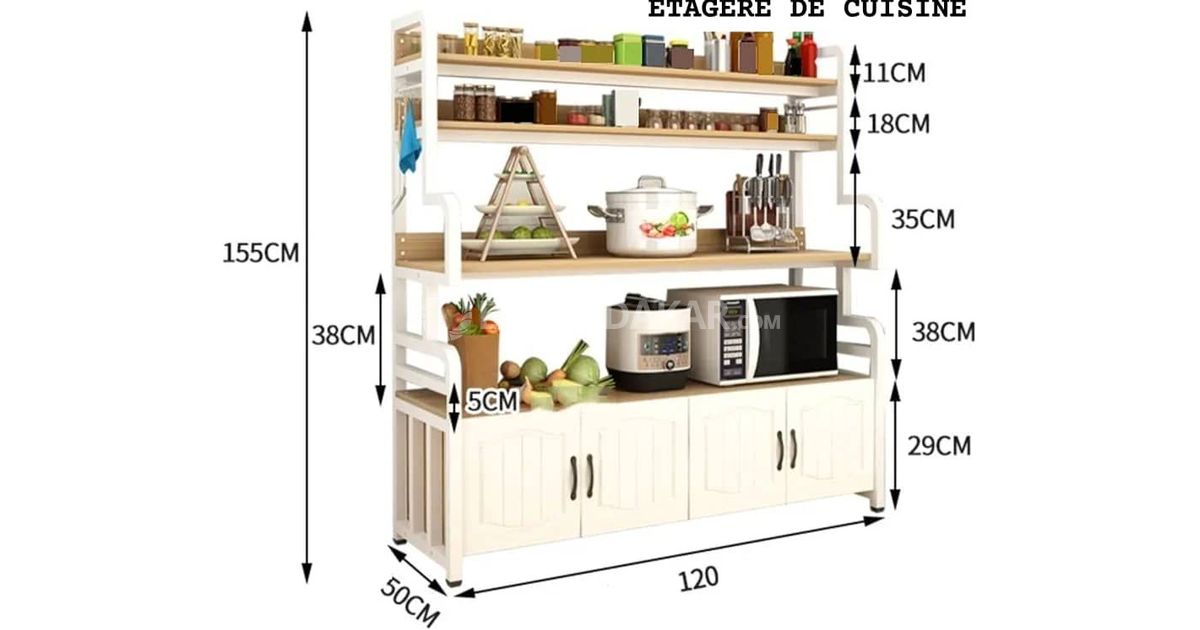 Etagére de Rangement Cuisine - Almadies 2 | Expat-Dakar