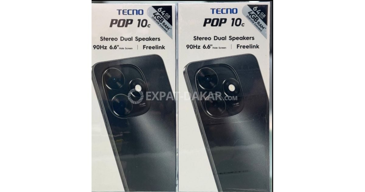 Tecno Pop 10C, 64gb,4gb Ram - Plateau | Expat-Dakar