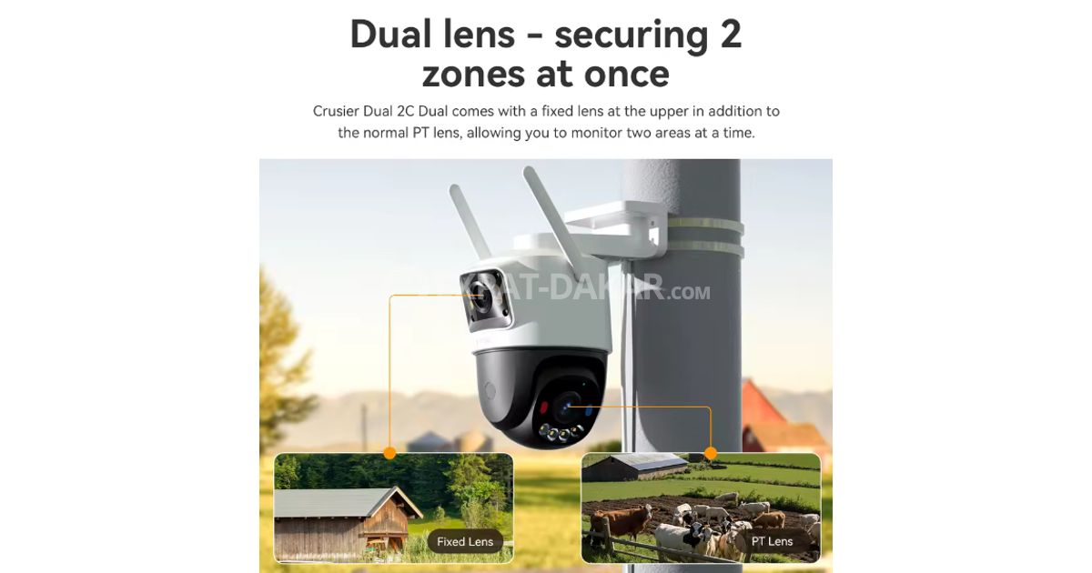 Imou Cruiser Dual 2C 4G (6MP) - Plateau | Expat-Dakar