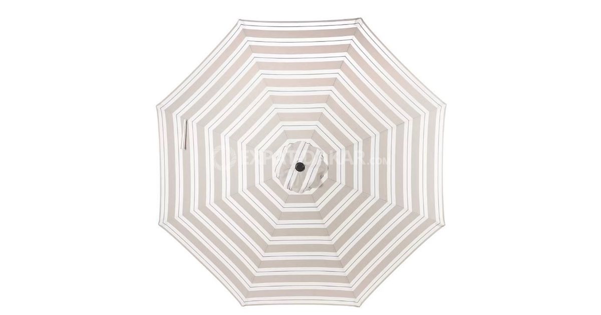 Parasol avec manivelle 3m35 de diamètre et 2m74 de hauteur - Plateau ...