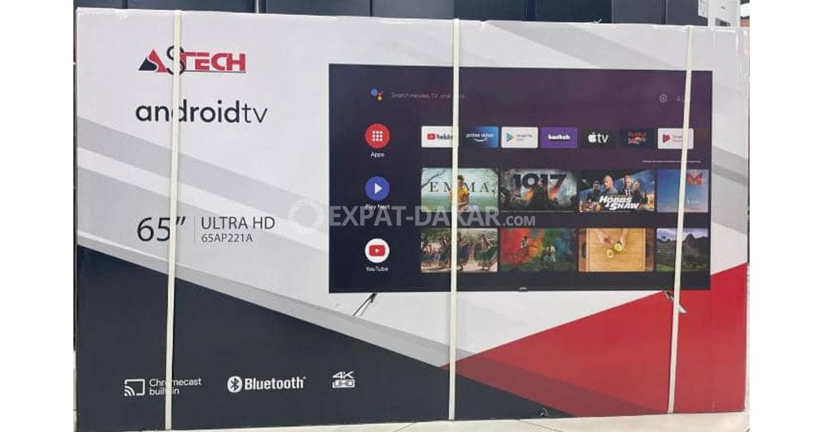 smart astech 65" android uhd 4k full options - Ouakam | Expat-Dakar