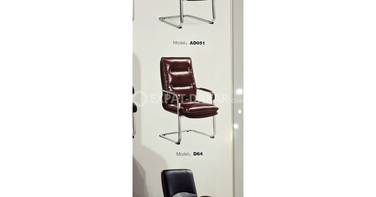 Chaise bureau D64 marron foncé design et confort - Gueule-Tapée | Expat ...