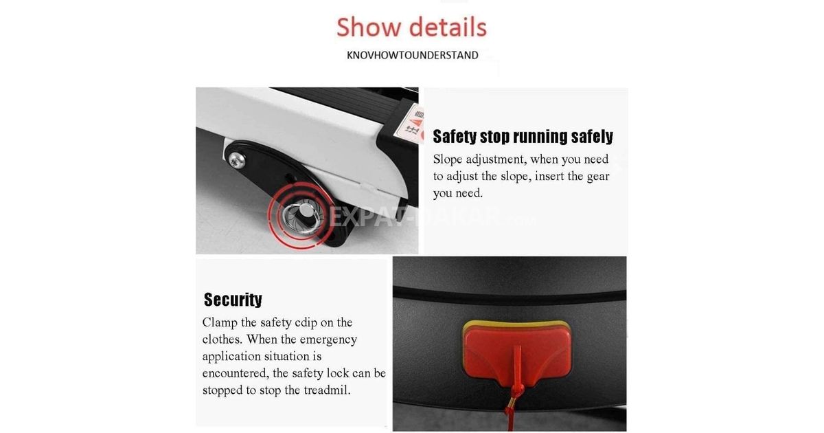 Tapis roulant électrique Pliable - Castor | Expat-Dakar