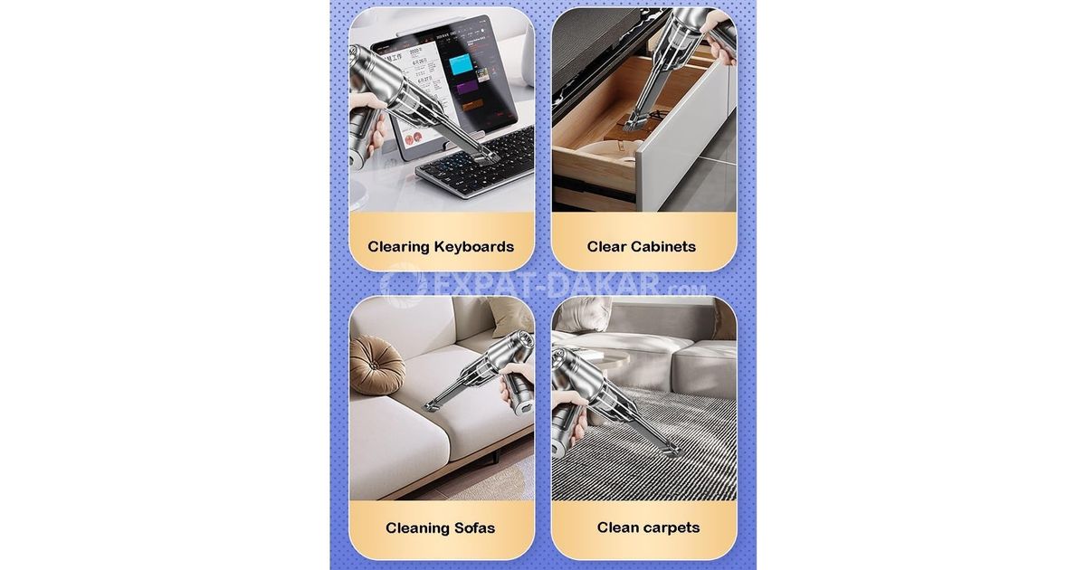 Aspirateur de Voiture sans Fil, Multifonctionnel 2 en 1 - Castor ...