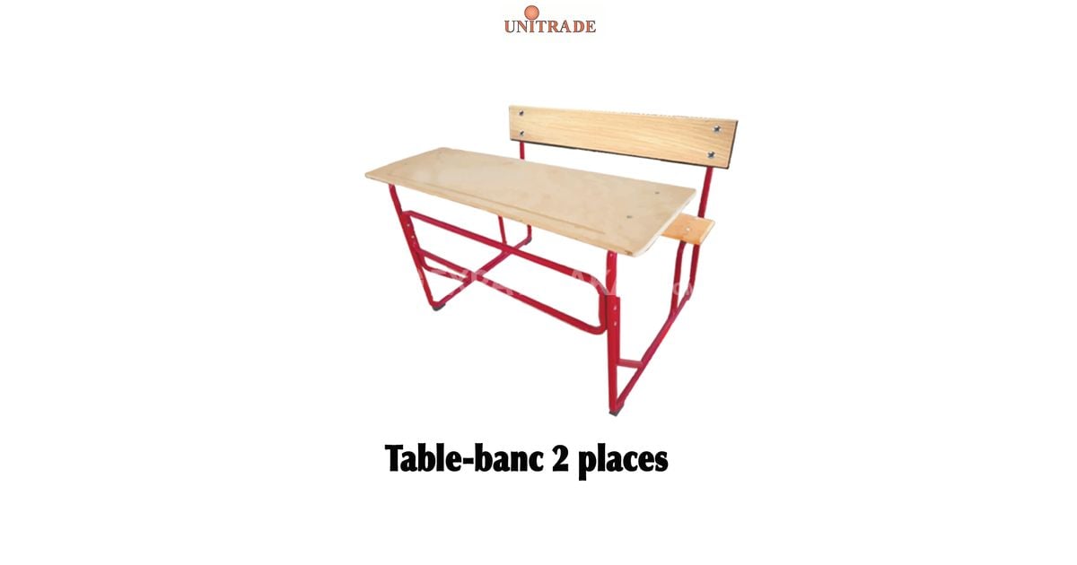 Table banc scolaire - Patte d‘oie | Expat-Dakar