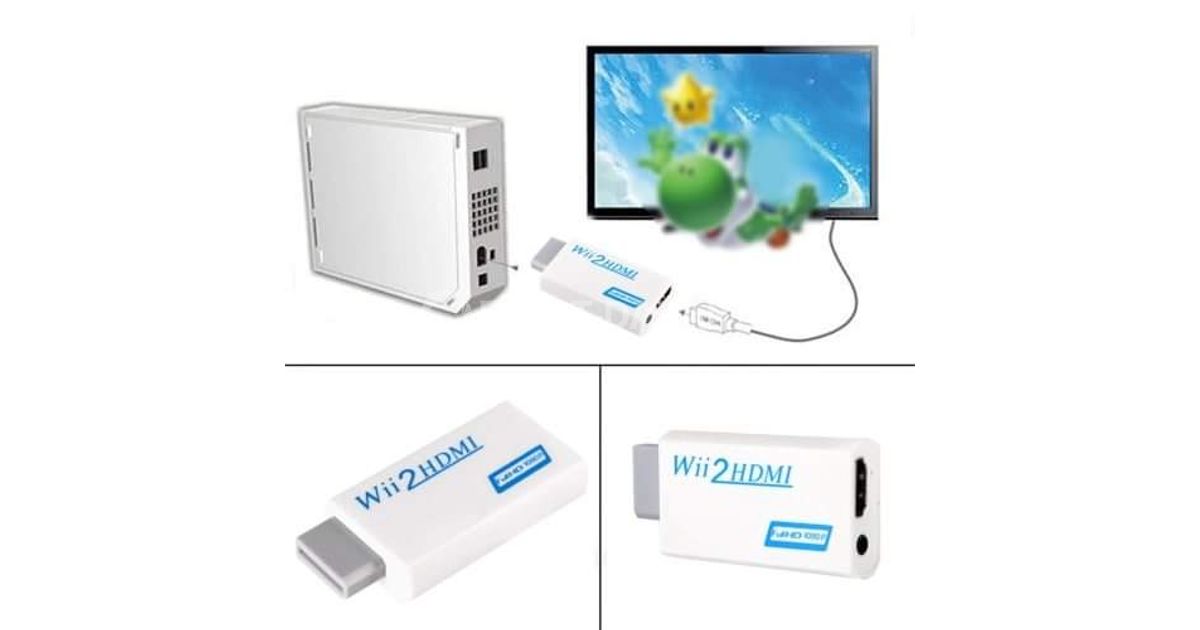 Mini Adaptateur Wii Convertisseur HDMI 720P / 1080P HD - Patte d‘oie ...