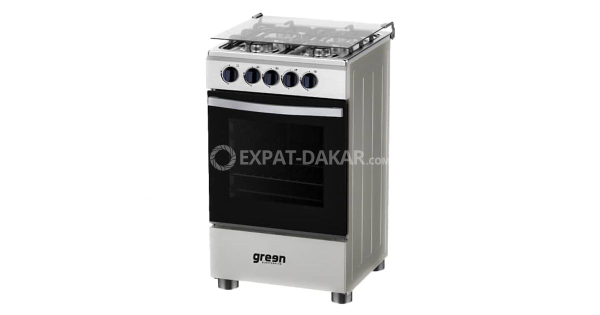 CUISINIERE GREEN 4FEUX 50X50 A GAZ GRIS GN50 - Plateau | Expat-Dakar
