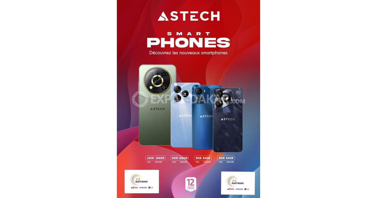 Téléphone Astech Iris – 128 Go - Plateau | Expat-Dakar