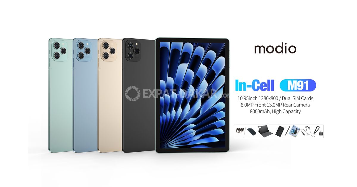 Tablette 512 go ram 12 go Modio M91 - Médina | Expat-Dakar