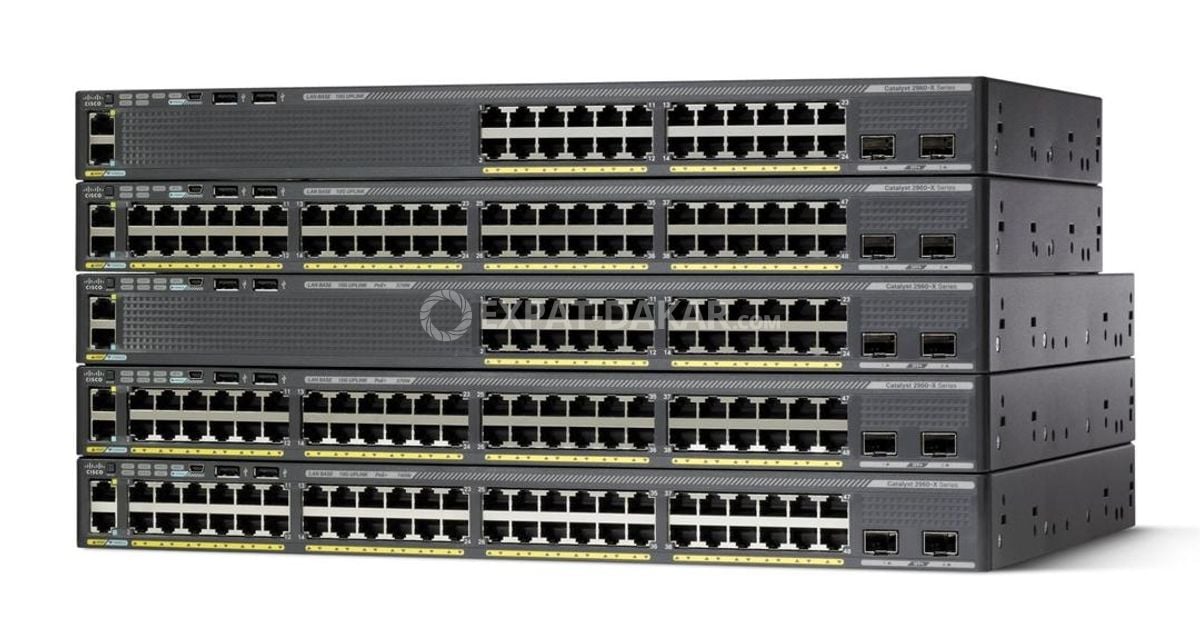 Switch Cisco 2960-X PoE 24 et 48P - Médina | Expat-Dakar