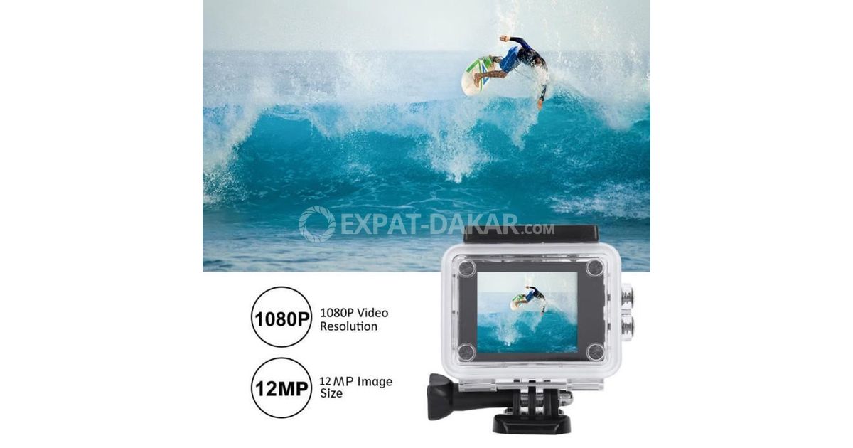 Caméra embarquée de sport HD - waterproof 30m - Patte d‘oie | Expat-Dakar