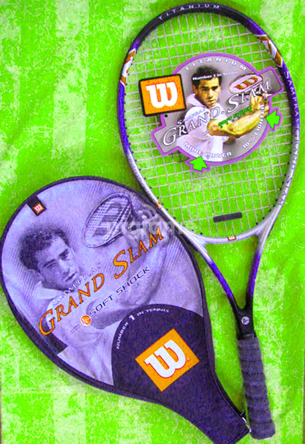 Tennis Racquet Wilson Titanium Pete Sampras Autograph Grand Slam In tennis-racquet-wilson-titanium-pete-sampras-autograph-grand-slam-in