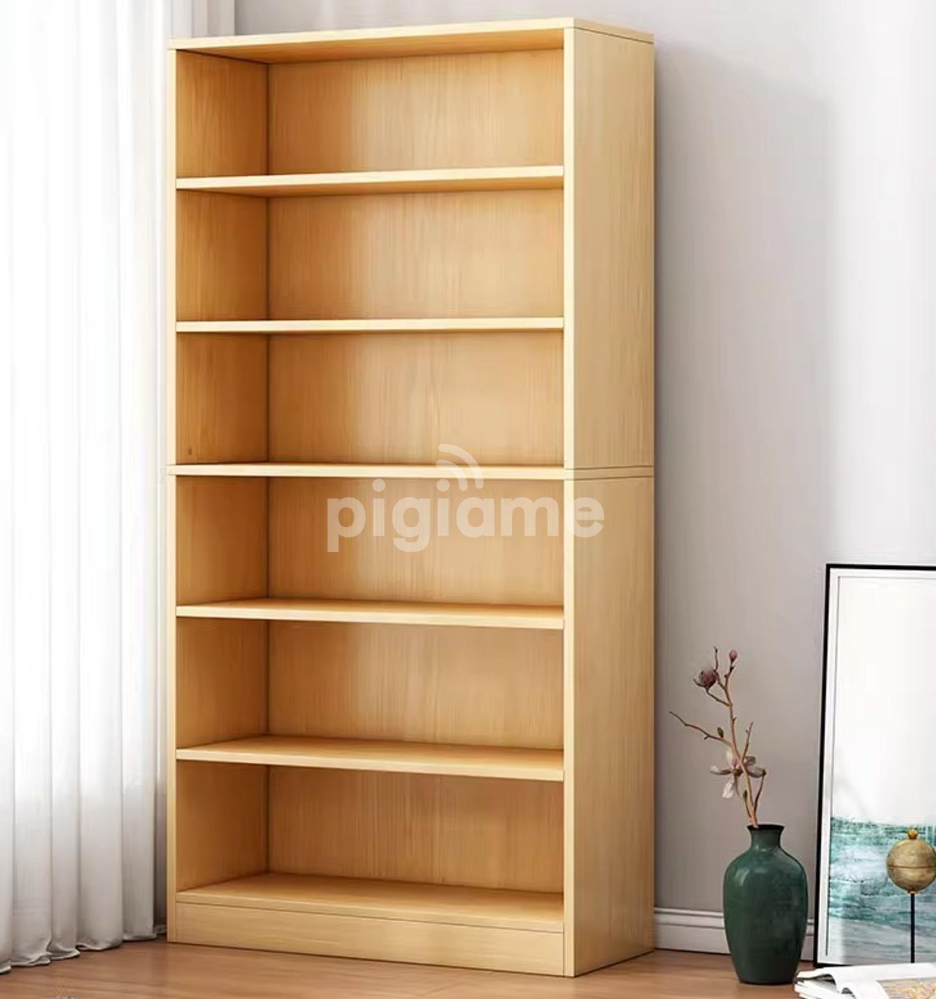 6‑Shelf Custom Modern Wooden Home/Office Rack in Nairobi West | PigiaMe