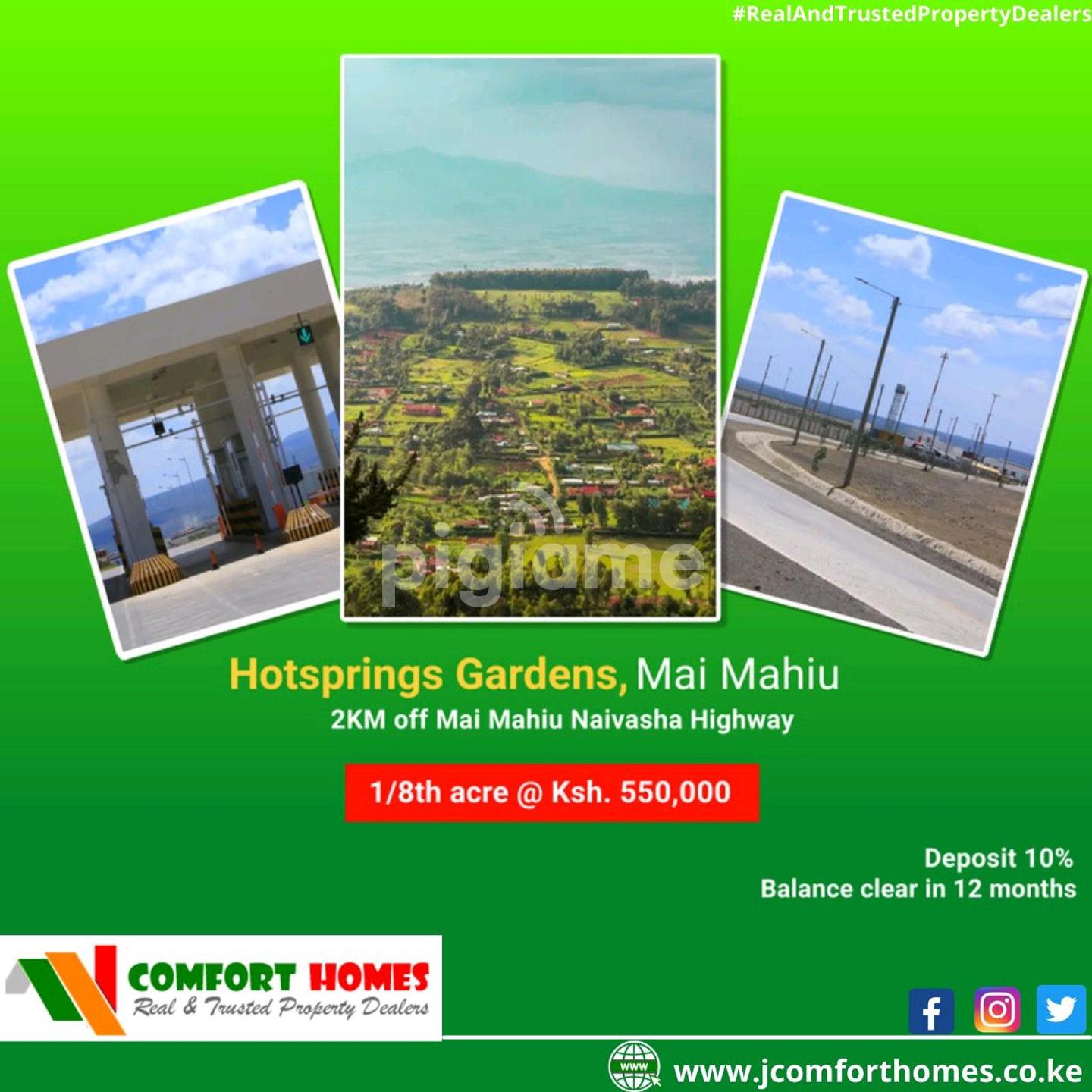 Maai Mahiu Project Hot Springs Gardens in Rift Valley | PigiaMe
