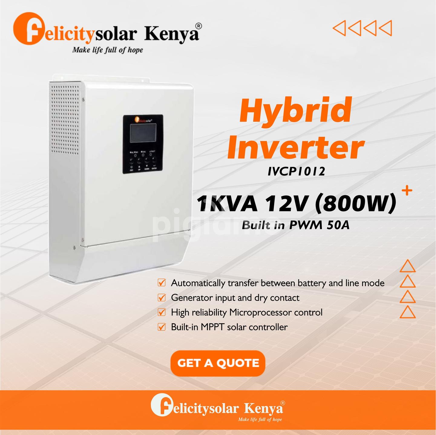 1Kva 12V Inverter(800W) Hybrid Inverter in Nairobi CBD | PigiaMe
