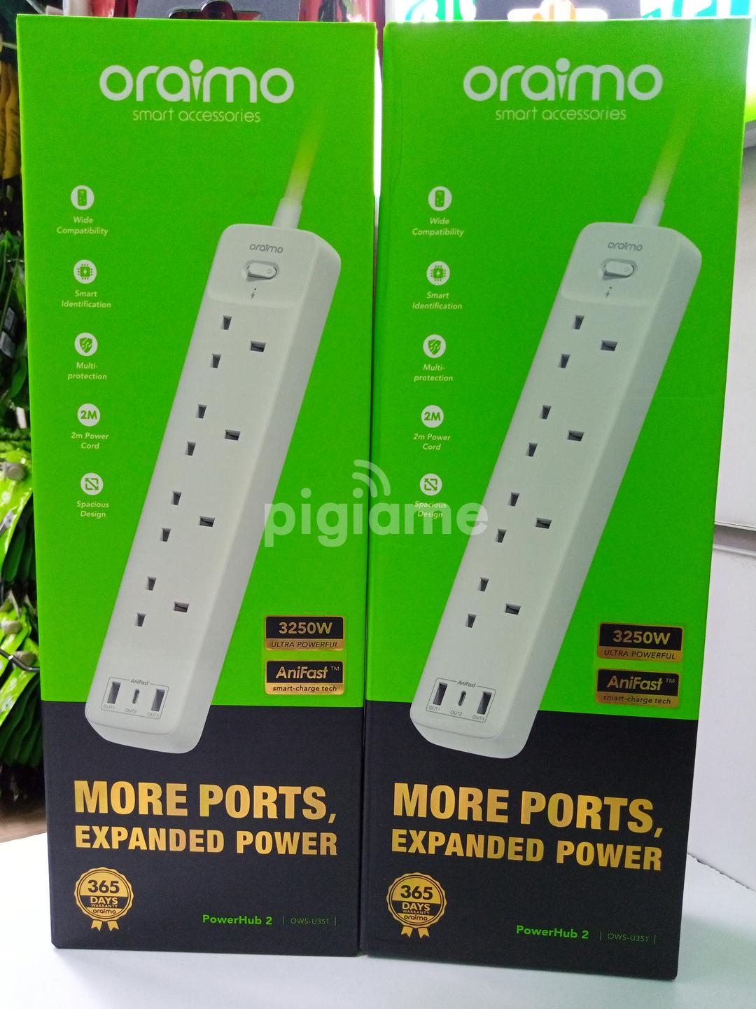Oraimo Powerhub Extension Socket White in Nairobi CBD, Moi Avenue | PigiaMe
