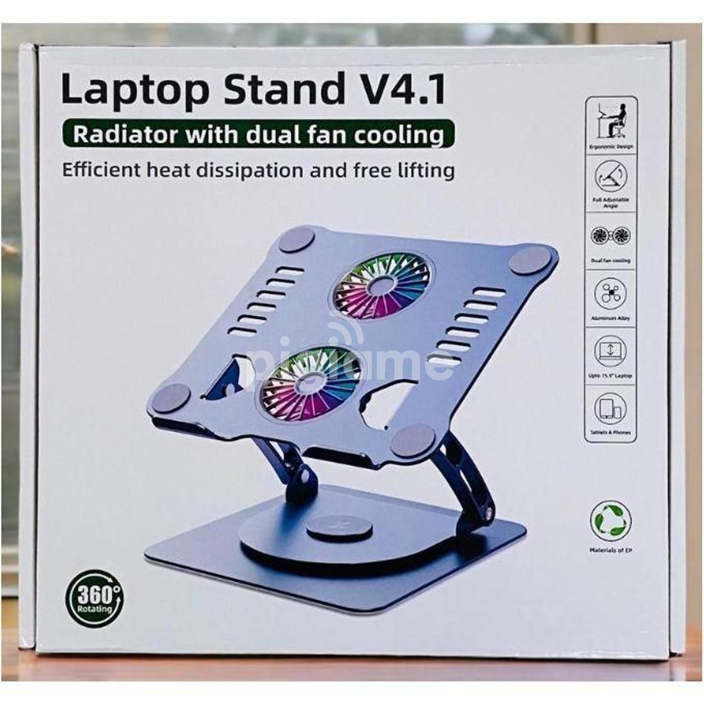 Rotating Laptop Stand V4.1 With Dual Cooling Fan in Nairobi CBD, Moi ...