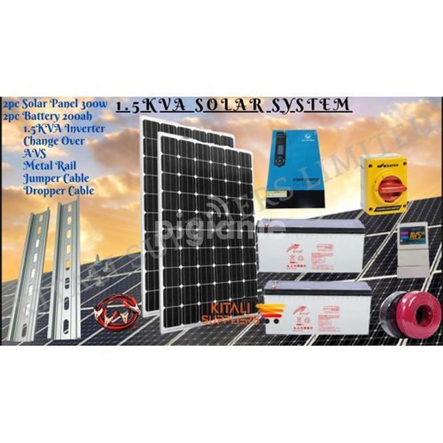 Solarmax Solar Back Up System With 1.5Kva Hybrid Inverter in Nairobi ...