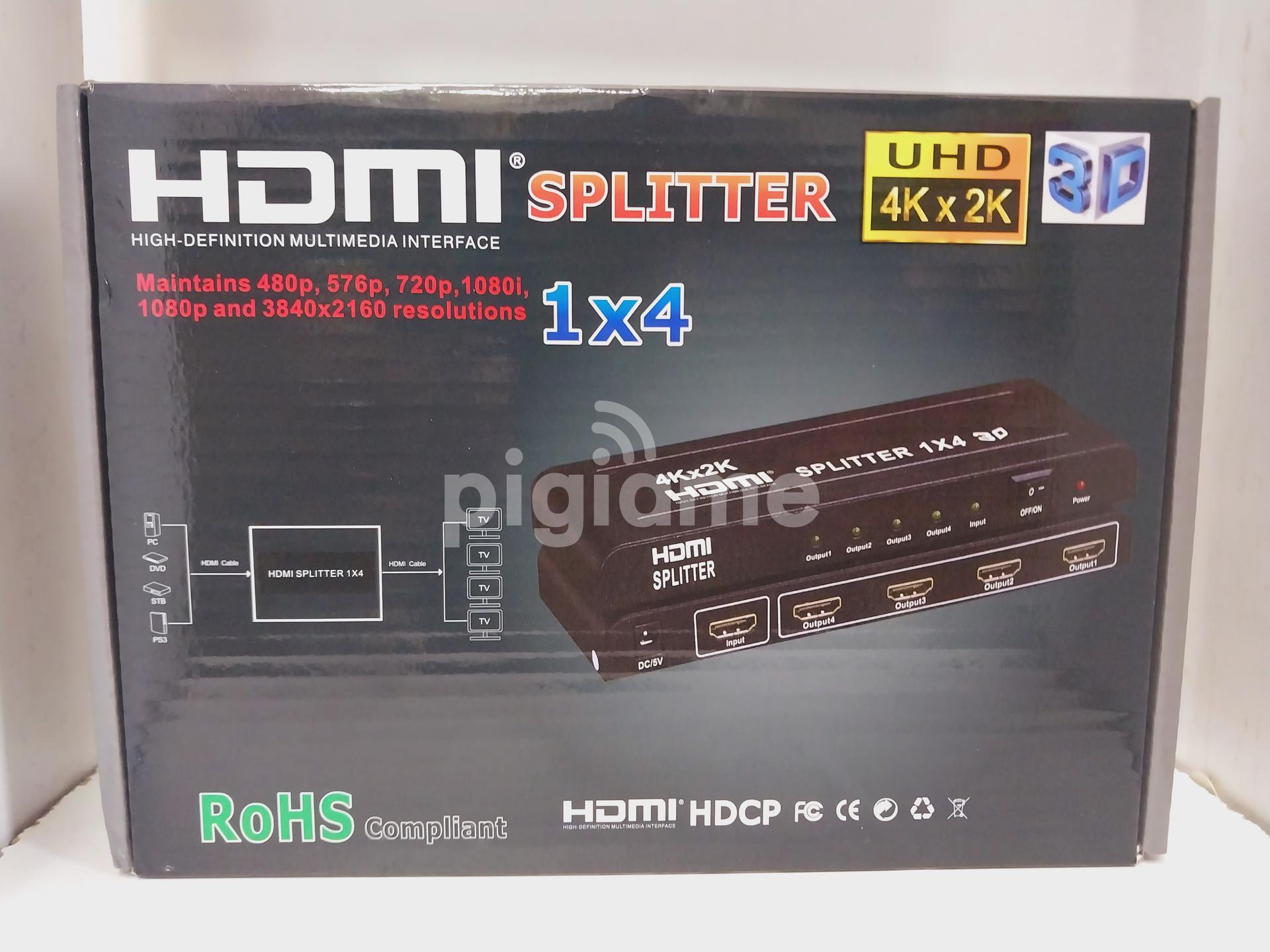 Hdmi Amplifier Splitter 1X4...1 Input 4 Output 4K Support in Nairobi CBD, Moi Avenue | PigiaMe