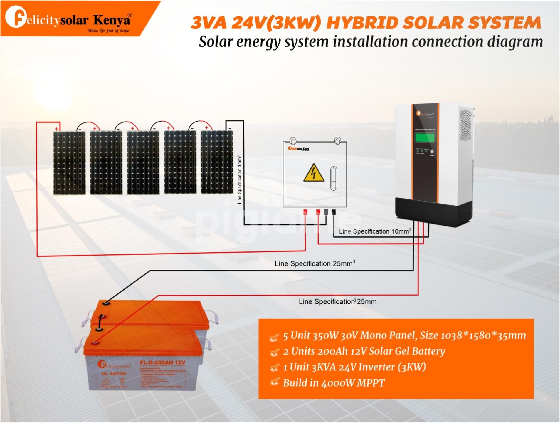 3Kva 24V(3Kw) Hybrid Solar System in Utange | PigiaMe