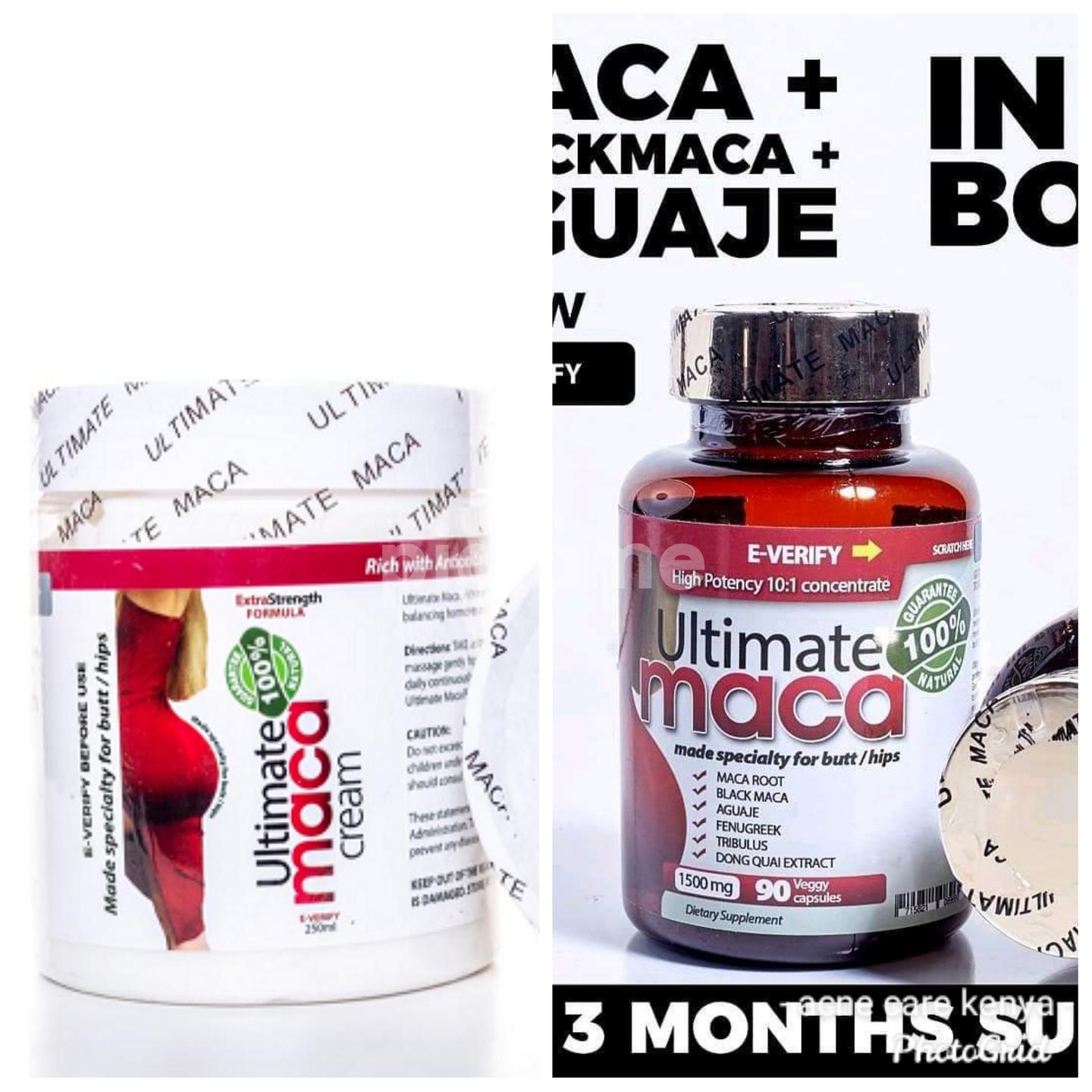 Ultimate Maca Capsules +Ultimate Maca Cream For Hips And Buttocks ...