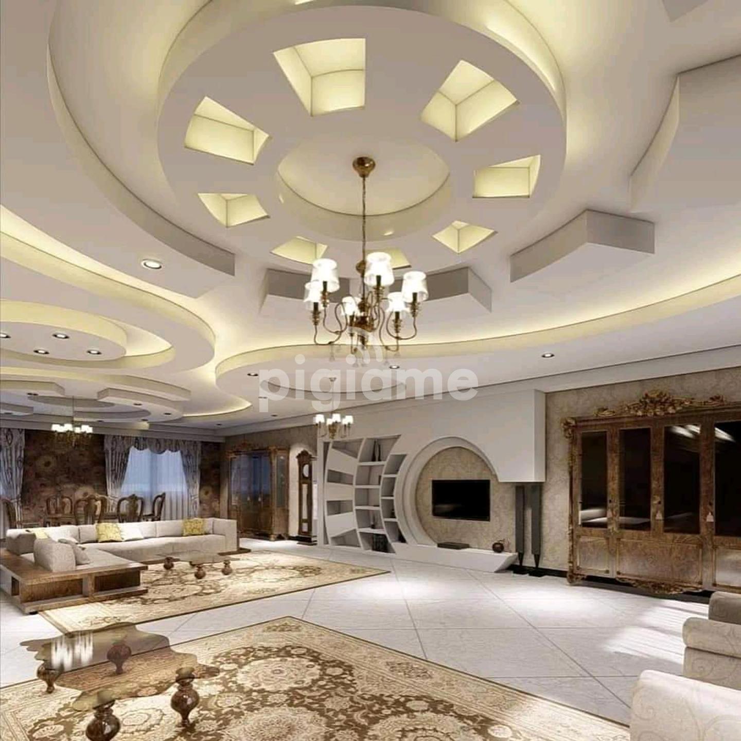 Gypsum Ceiling Design For Living Room | Shelly Lighting