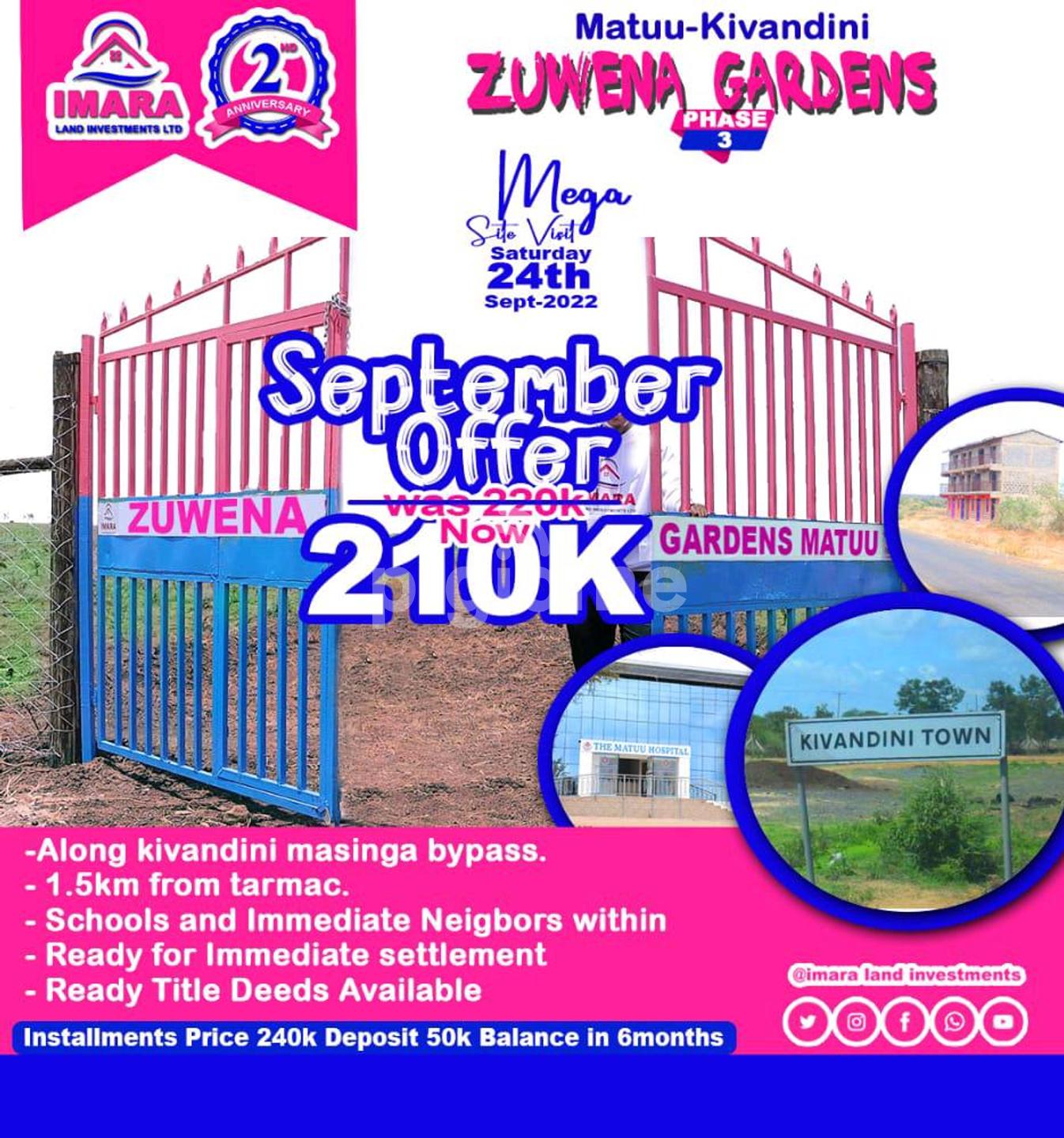 Prime Plots In Matuu in Machakos | PigiaMe