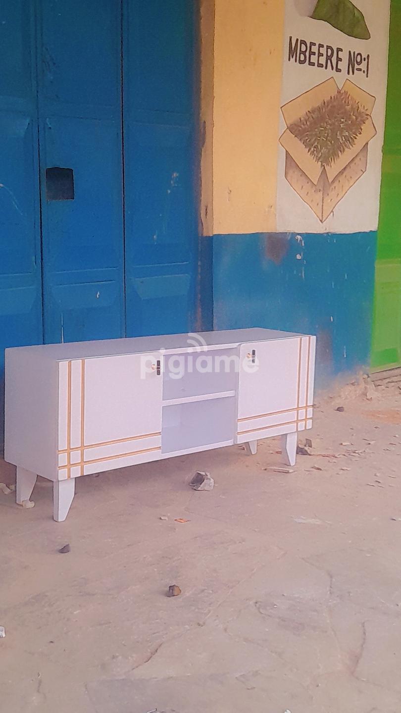 White Tv Stand With Cabinets And Open Shelves in Mombasa Island | PigiaMe