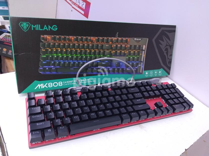 Milang Mk808 Wired Mechanical Keyboard Blue Switch Rgb in Nairobi CBD ...