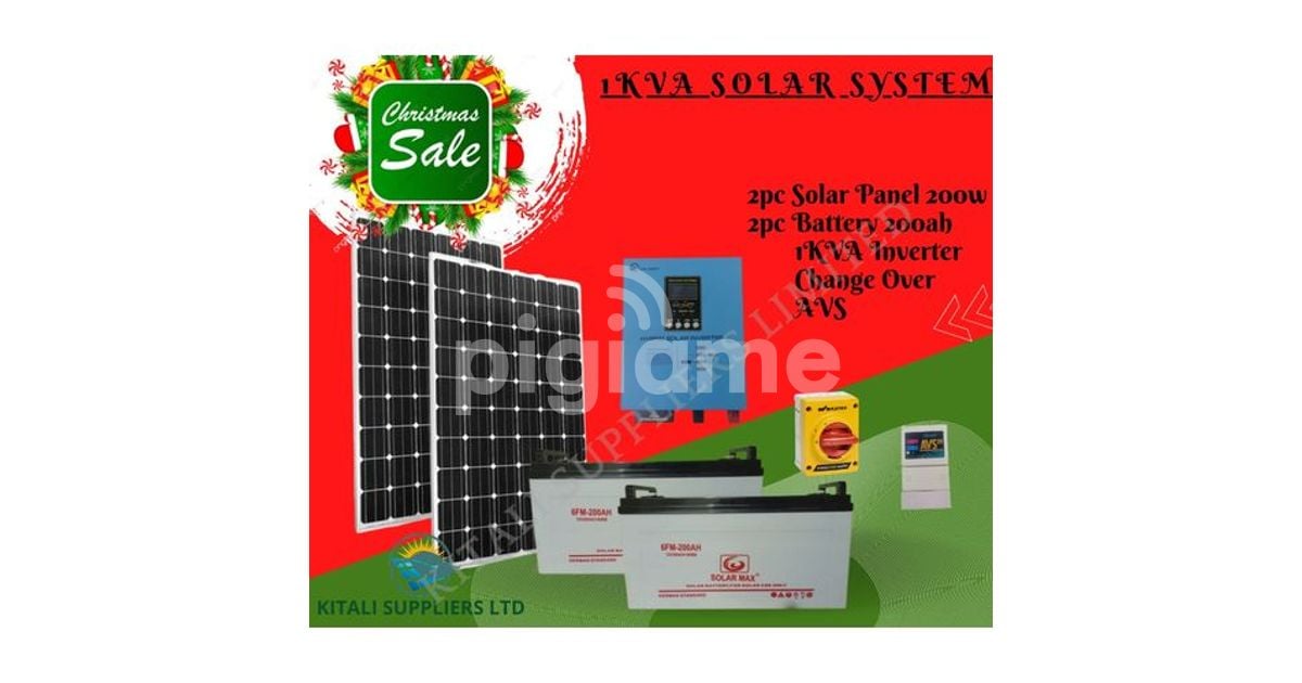 Solarmax 1Kva Solar System With Solarpex Inverter in Nairobi CBD | PigiaMe