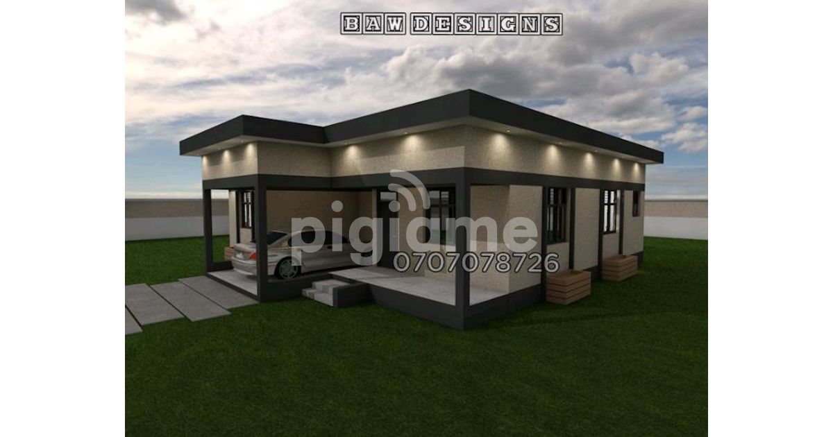 3 Bedroom Flat Roof House Plan in Nairobi CBD | PigiaMe