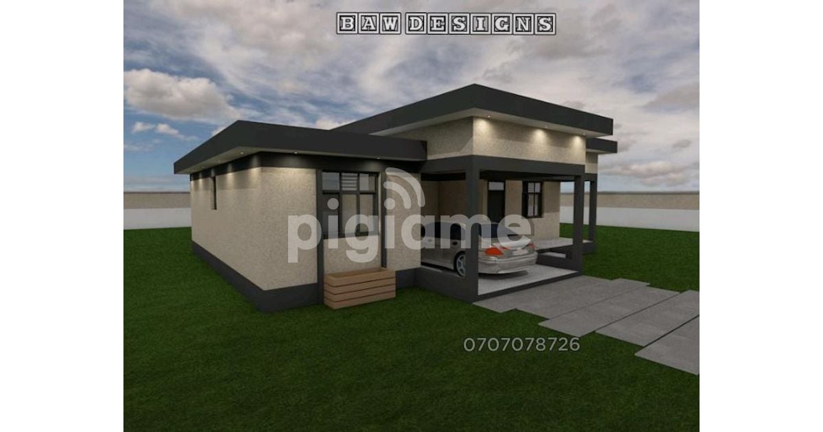 3 Bedroom Flat Roof House Plan in Nairobi CBD | PigiaMe