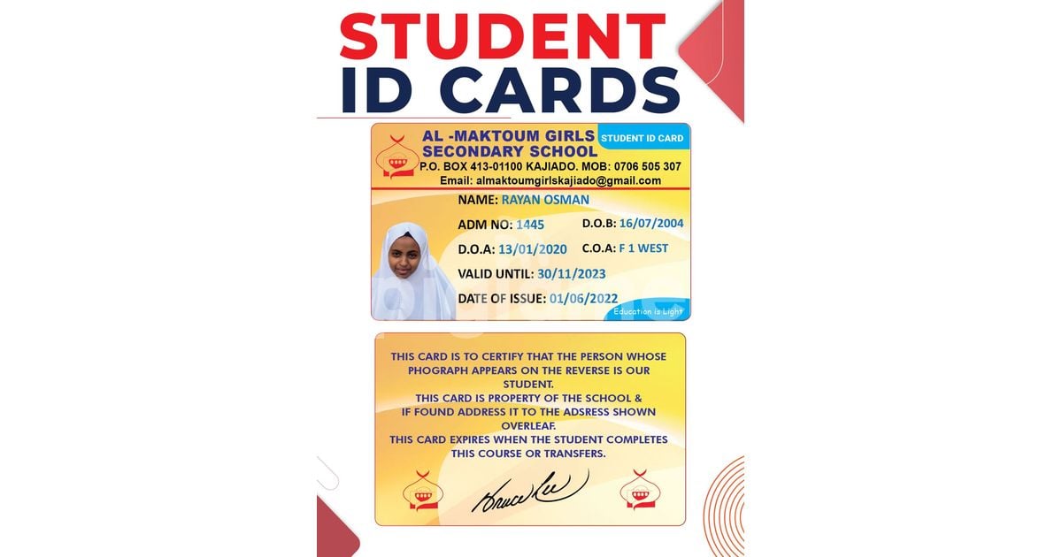 Student Id Cards Printing in Nairobi CBD, City Square | PigiaMe
