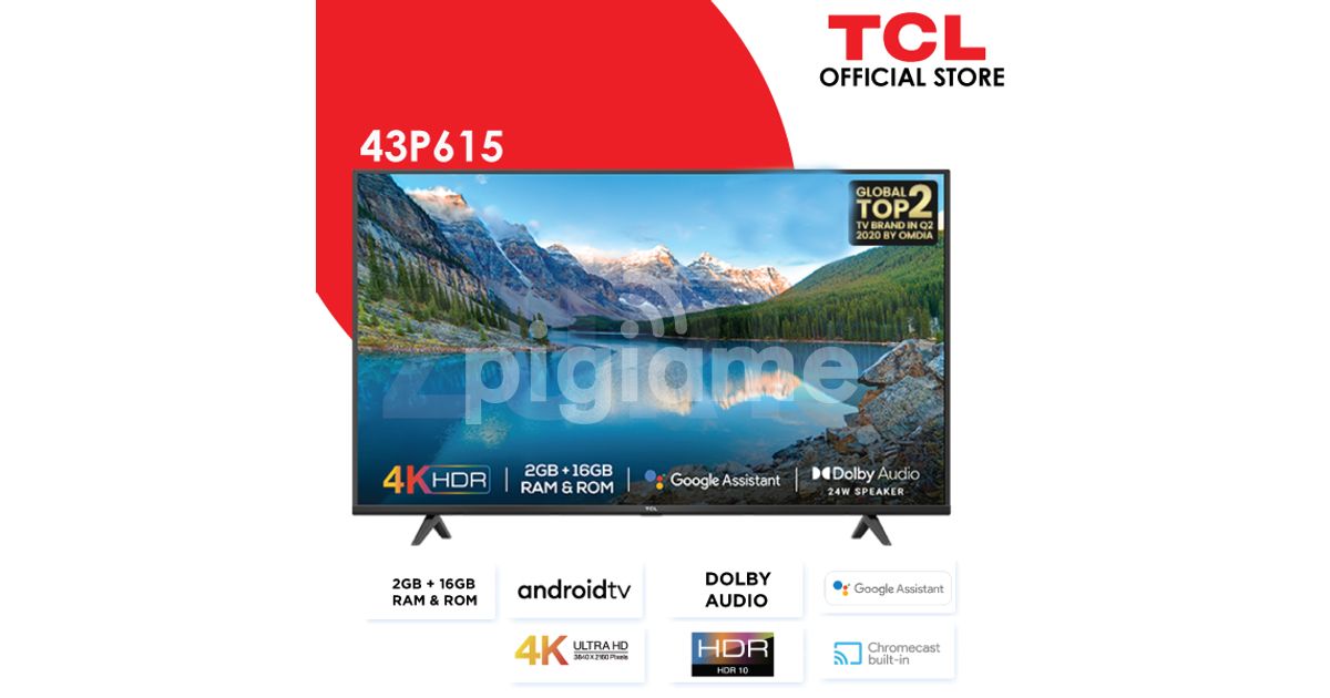 Tcl P615 43 Inch 4K Uhd Android Tv in Nairobi CBD | PigiaMe