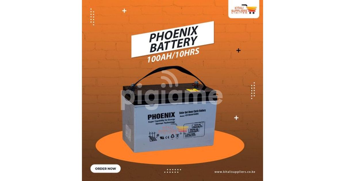 Phoenix Solar Gel Battery 100Ah/10Hr in Nairobi CBD, Ronald Ngala | PigiaMe