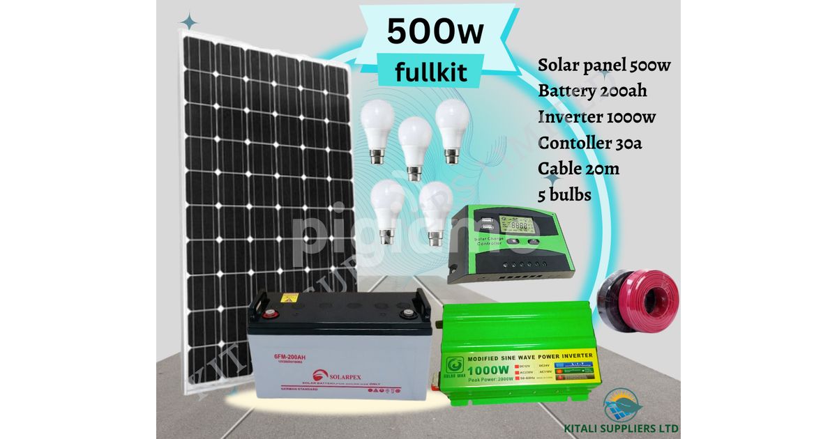 Fullkit 500W With Solarpex Battery in Nairobi CBD | PigiaMe