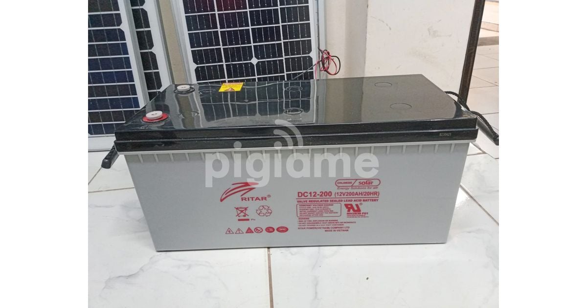 Original Ritar 12V 200Ah 20Hrs Solar Battery Market Price in Nairobi ...
