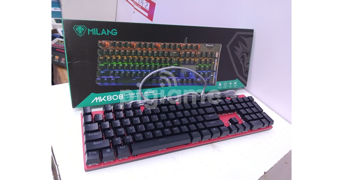 Milang Mk808 Wired Mechanical Keyboard Blue Switch Rgb in Nairobi CBD ...