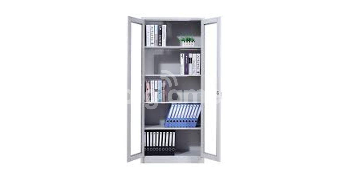 2 Door Lockable Full Glass Storage Cabinet in Nairobi West | PigiaMe