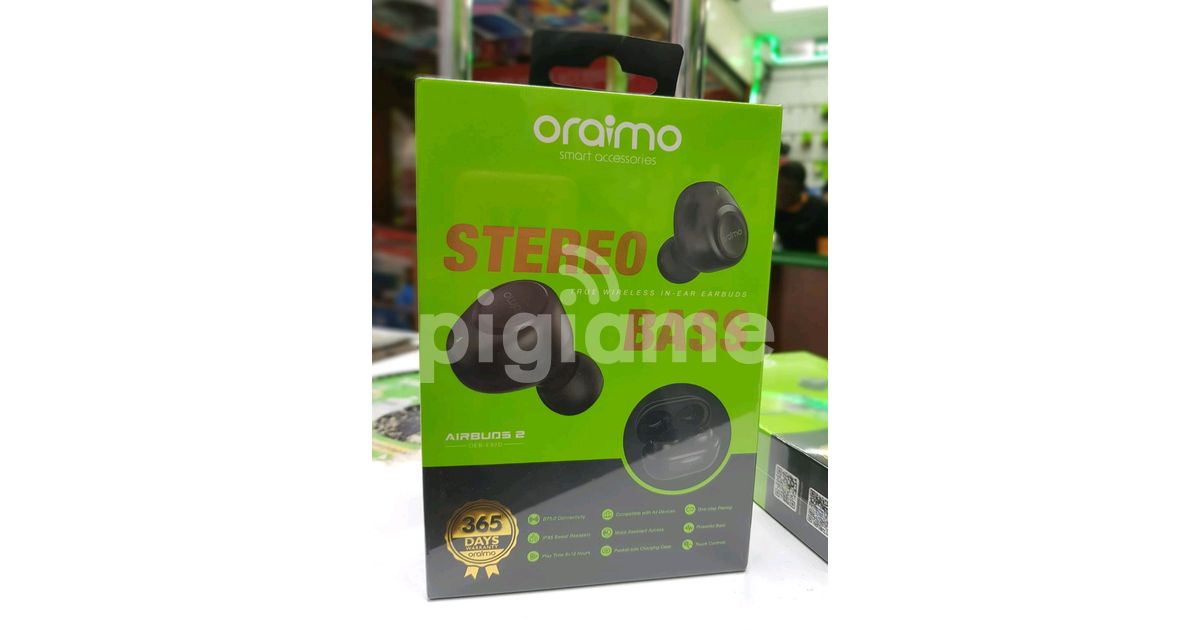 Oraimo Buds 2 Wireless Buds+ 1 Year Warranty in Nairobi CBD | PigiaMe