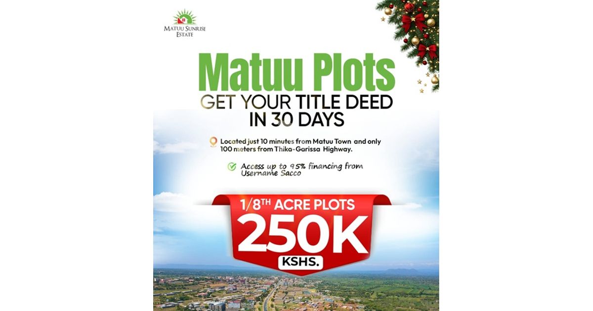 Plot For Sale In Matuu - Ksh 250000 in Machakos | PigiaMe