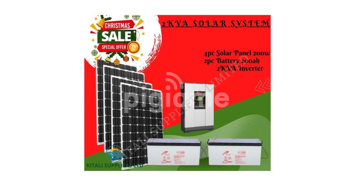 Solarmax 2Kva Solar System Fullkit in Nairobi CBD | PigiaMe