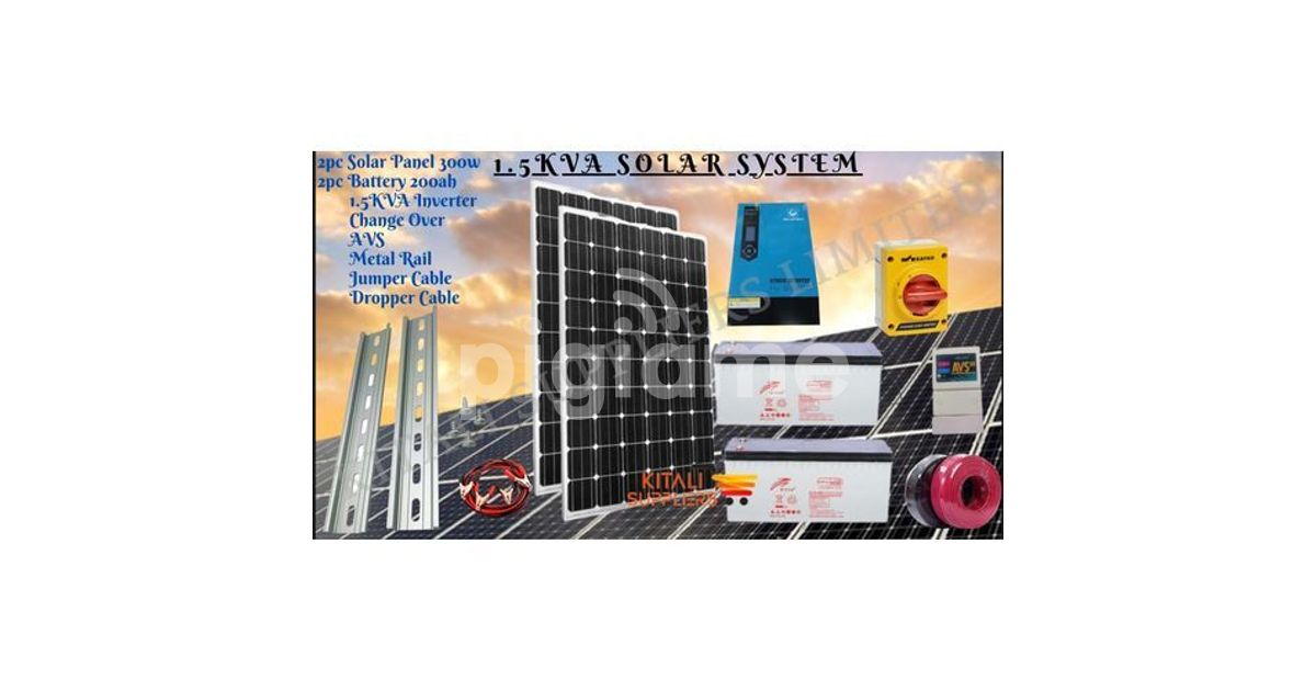 Solarmax Solar Back Up System With 1.5Kva Hybrid Inverter in Nairobi ...
