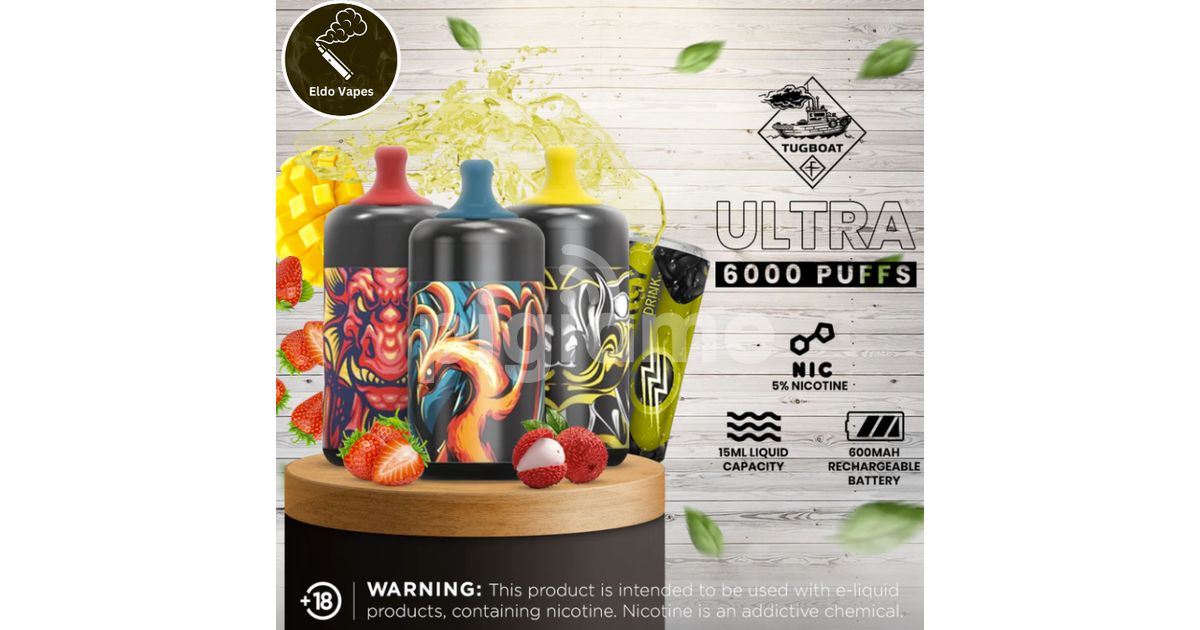 Tugboat Ultra 6000 Puffs Rechargeable Vape - Black Mamba in Eldoret ...