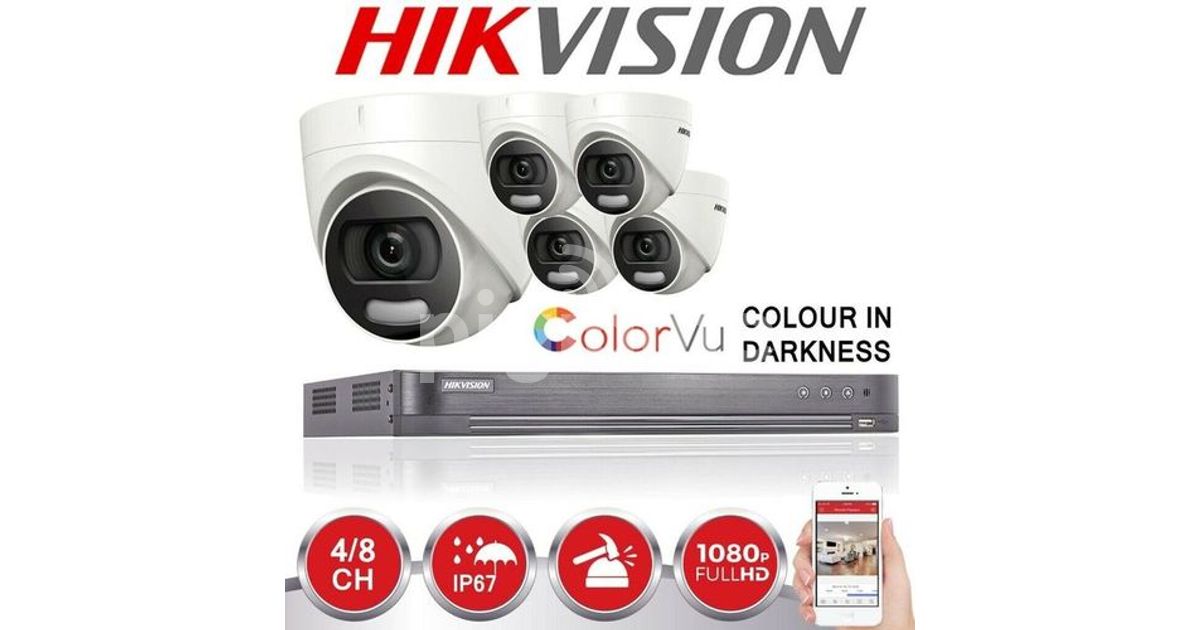 4 Colorvu Cctv Camera Full Kit - (With Inbuilt Microphone) in Nairobi ...